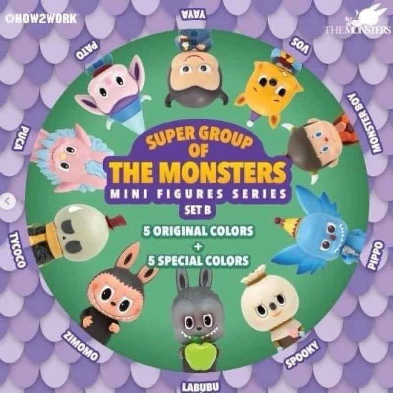 Labubu Super Group of The Monster Set B พร้อมส่งในไทย | Shopee Thailand