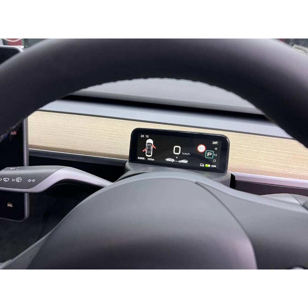 หน้าจอ LCD Speedometer หน้าจอแดชบอร์ดดิจิตอลจอแสดงผลสำหรับ Tesla รุ่น 3 ...