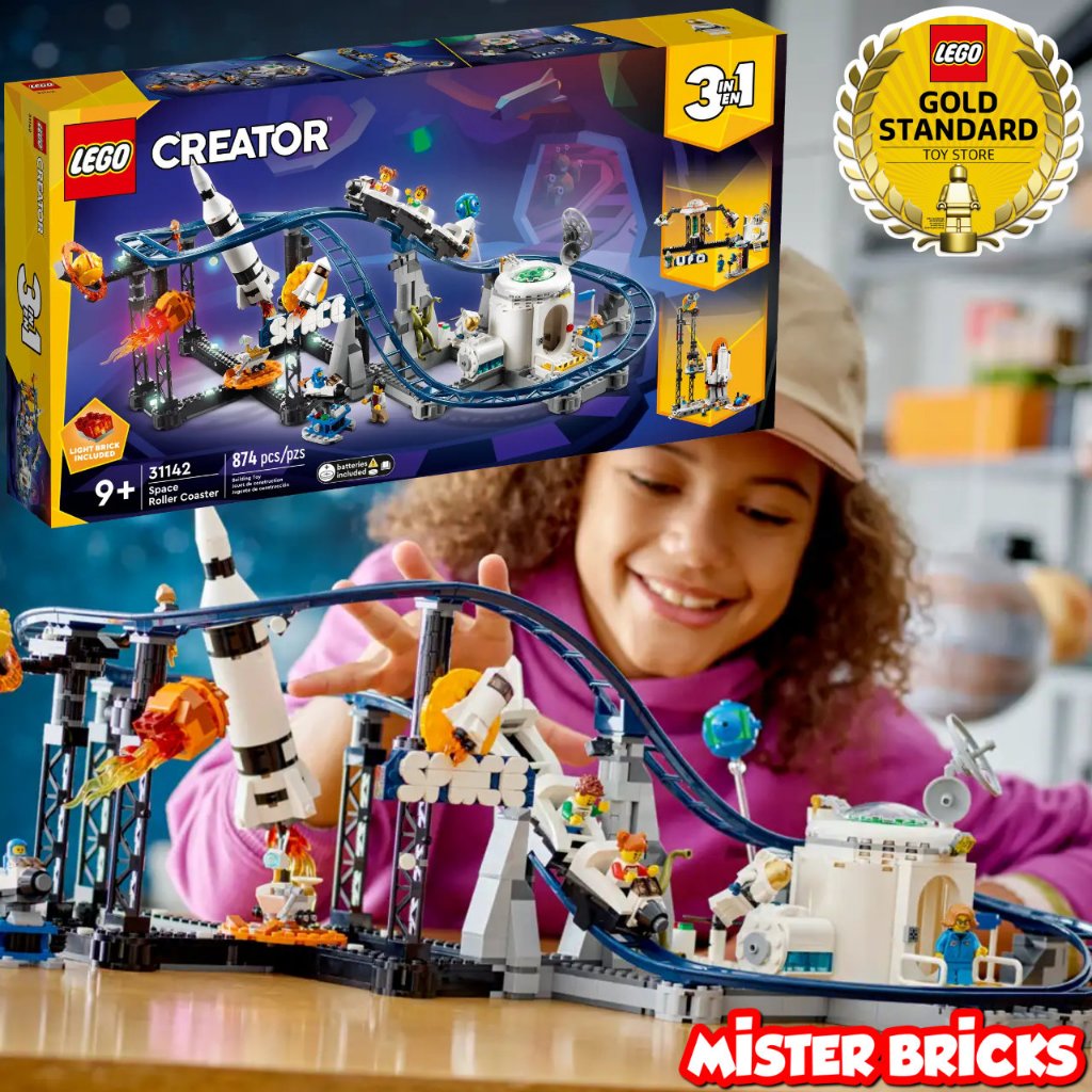 LEGO® Creator 3in1 31142 Space Roller Coaster ชุดสร้างรถไฟเหาะอวกาศ ...