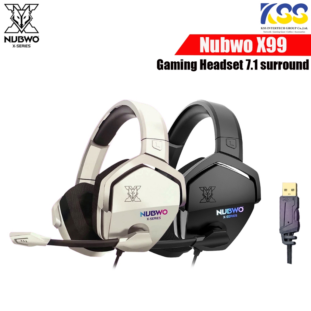 หูฟังเกมมิ่ง Nubwo รุ่น X99 USB 7.1 Virtual Surround sound รับประกัน 2 ปี | Shopee Thailand