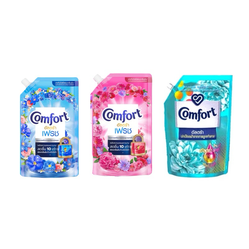 Comfort Ultra Fabric Softener1100,1300 ml.X1 คอมฟอร์ท อัลตร้า น้ำยาปรับ ...