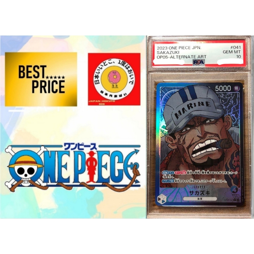 【PSA10】Sakazuki Leader Parallel One Piece Card Akainu | Shopee Thailand