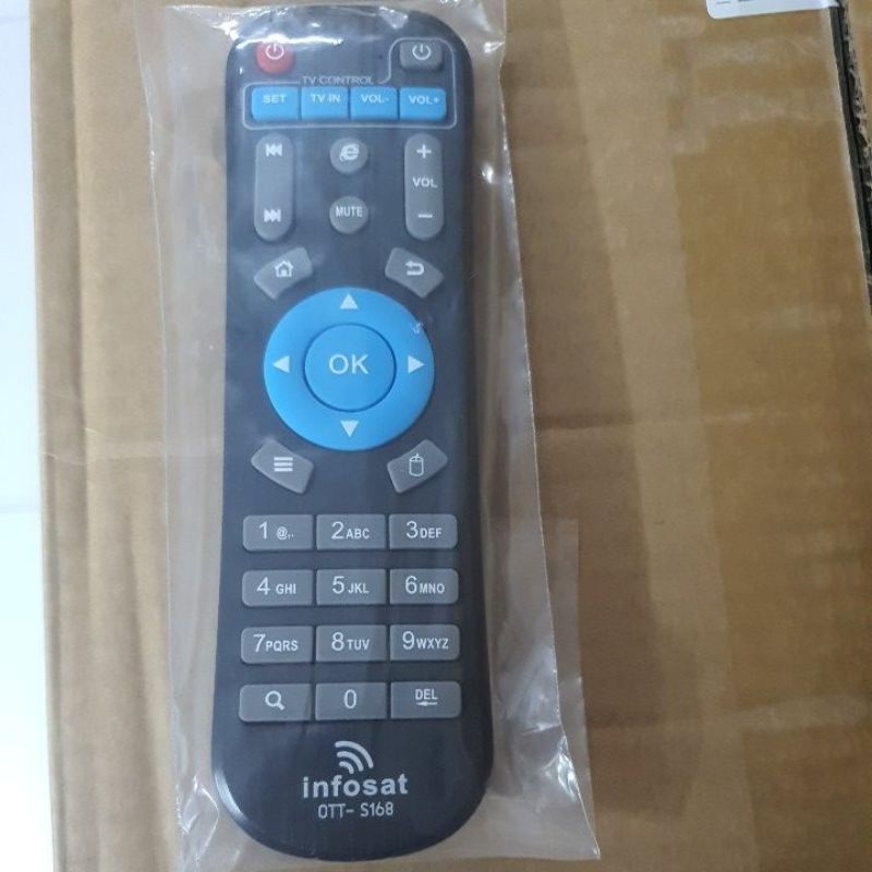รีโมทกล่อง infosat รุ่น s168 พร้อมถ่าน 1 คู่ | Shopee Thailand