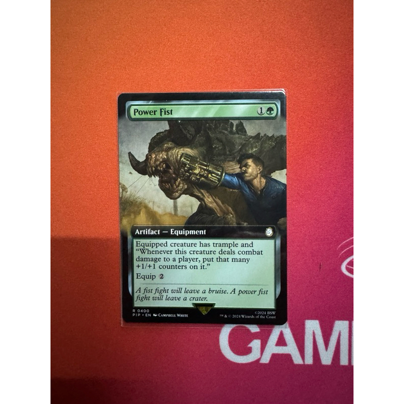 MTG Universes Beyond: Fallout Variants: Power Fist (0400 - Extended Art ...