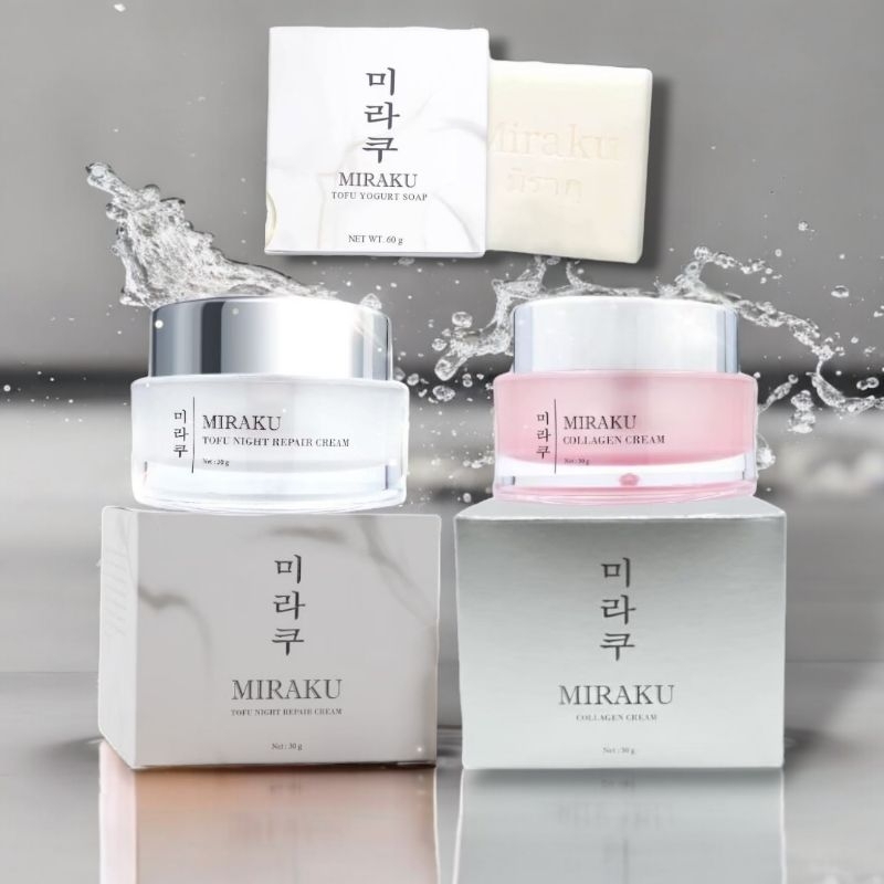 miraku tofu ครีมมิรากุ โตฟุ เซต 30 กรัม | Shopee Thailand