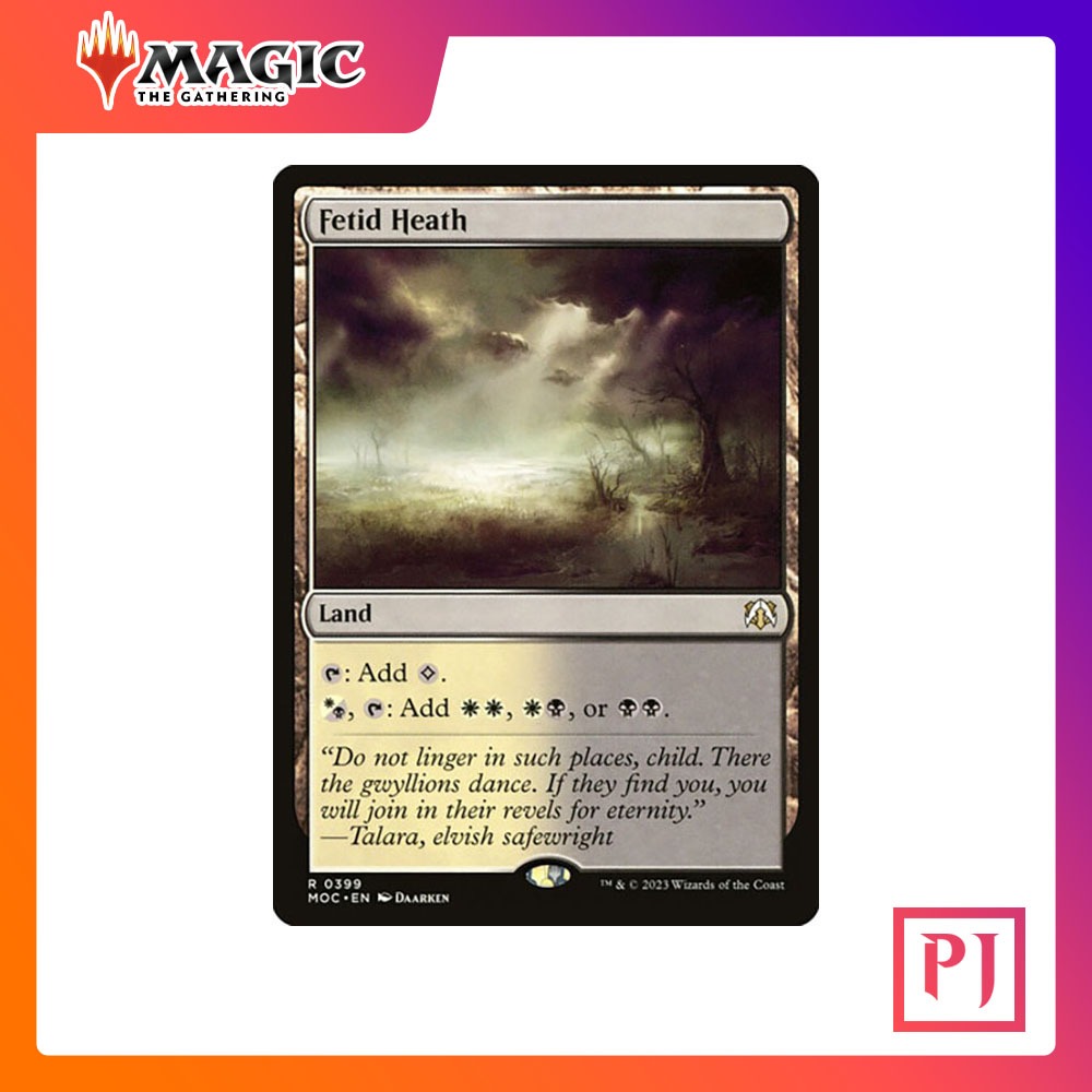 [MTG] Fetid Heath [MOC] [LAND] [RARE] [NORMAL] [ENG] (การ์ดเมจิค ...