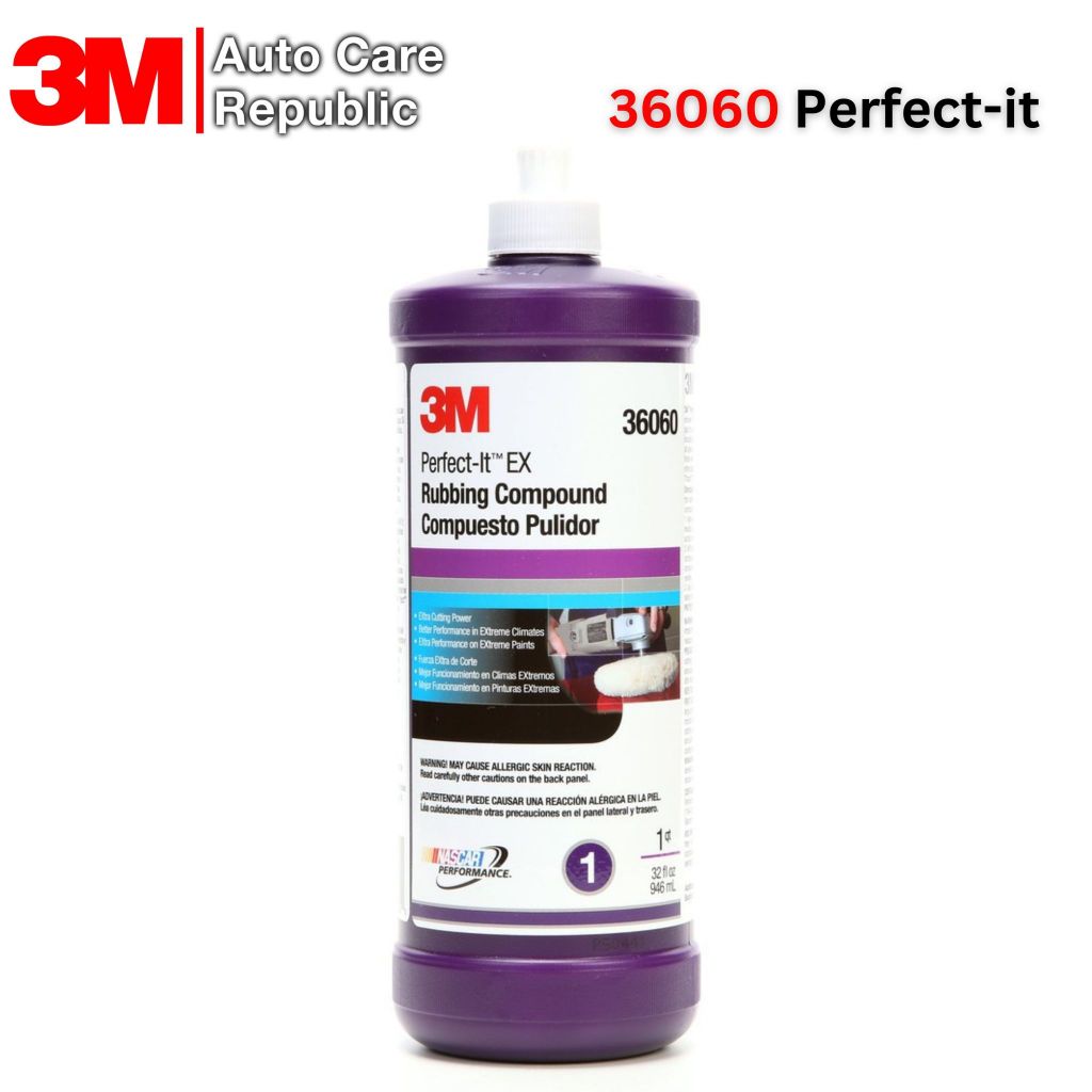 3M 06085/36060 Perfect-it EX Rubbing Compound น้ำยาขัดละเอียด #1 ชนิดลบ ...