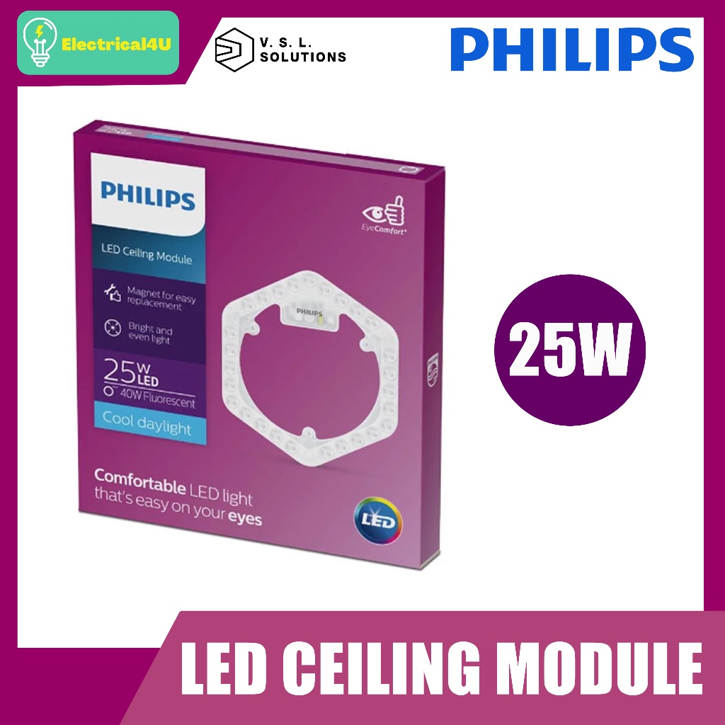 Philips แผงไฟโมดู โคมเพดานกลม ฟิลิปส์ LED Ceiling Module Circle 25W ...