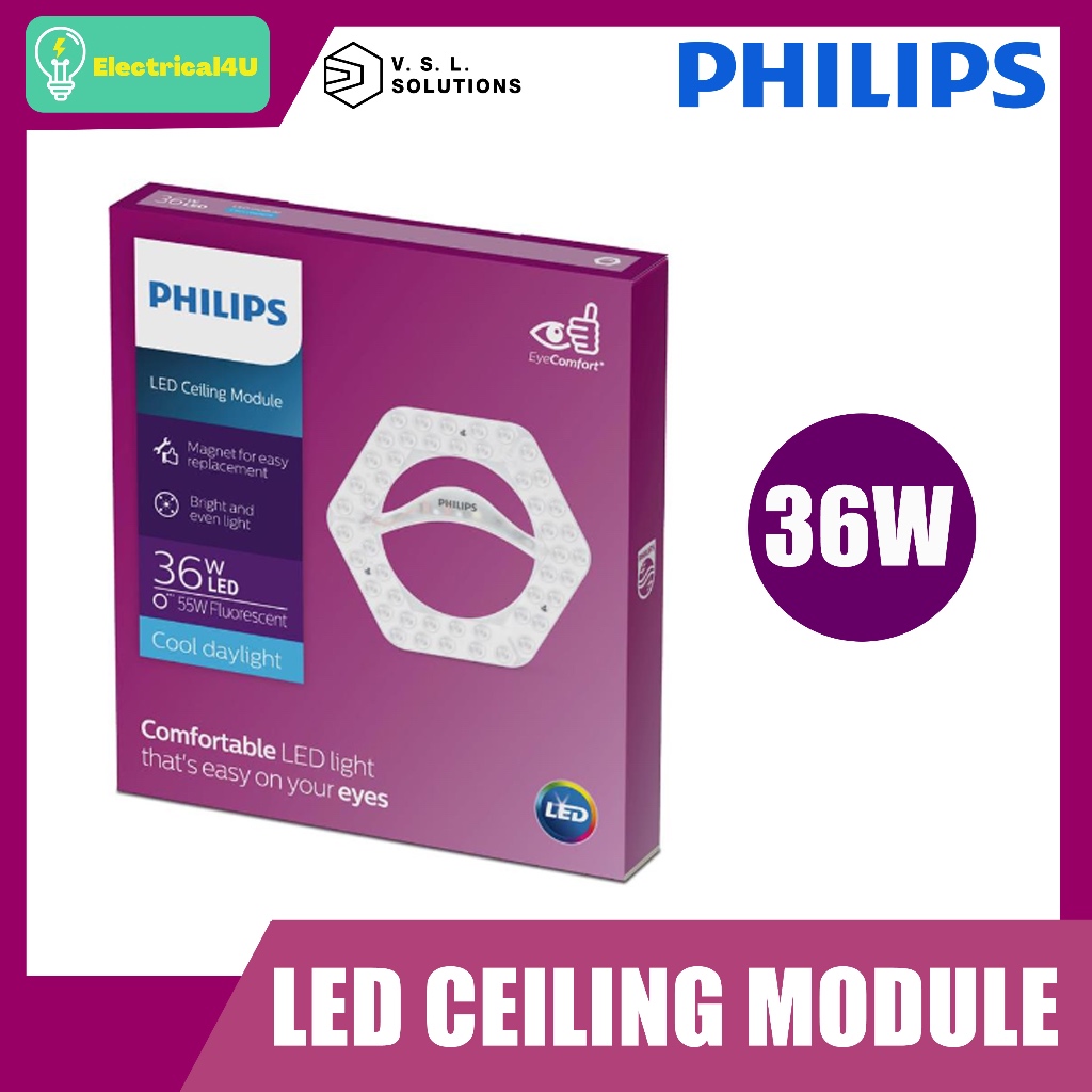 Philips แผงไฟโมดู โคมเพดานกลม ฟิลิปส์ LED Ceiling Module Circle 36W ...