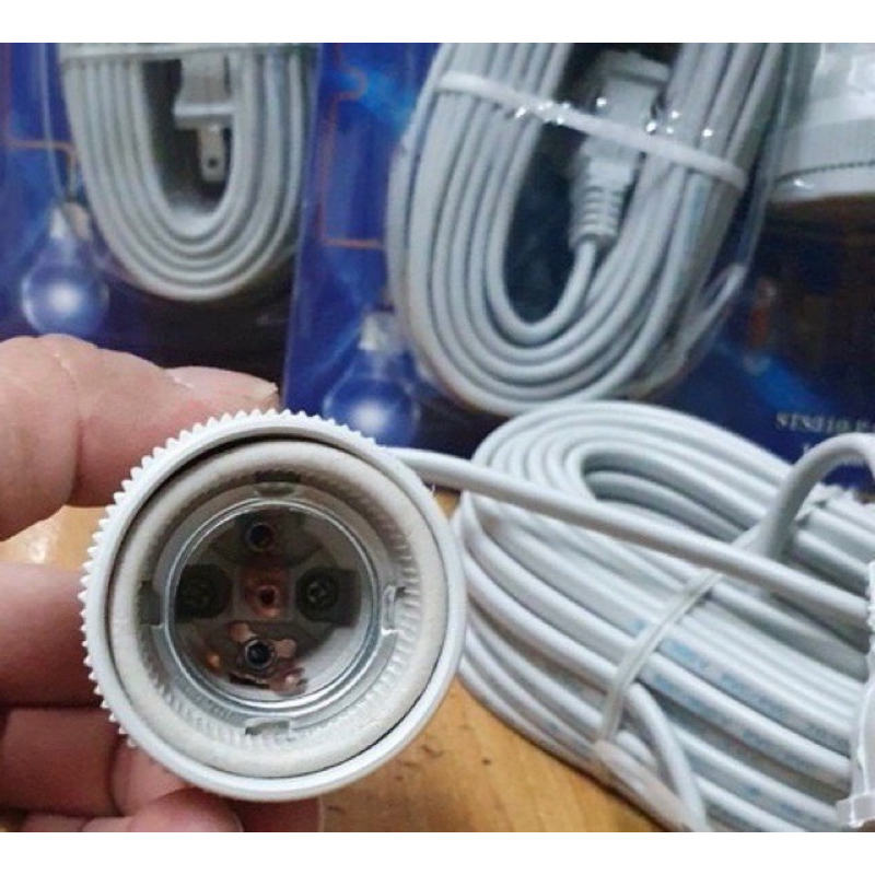 สายไฟพร้อมยาว 3-5-10 ม. Sentoshi กันน้ำ ขั้วพร้อมสายไฟ ️ขั้วAPL ไม่กันน้ำ | Shopee Thailand