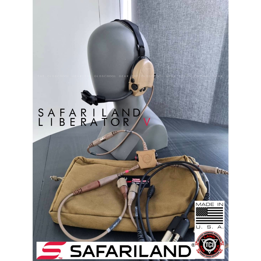 ชุดหูฟังตัดเสียงสื่อสารทางยุ ท ธ วิธี Safariland / TCI USA🇺🇸 รุ่น New ...