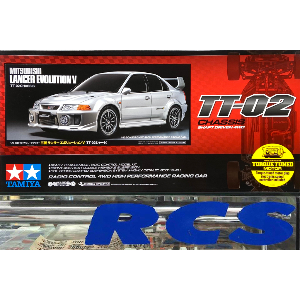 🏁 TAMIYA 58713 ชุดคิท TT-02 บอดี้ MITSUBISHI LANCER EVO V ต้องไปสร้าง ...