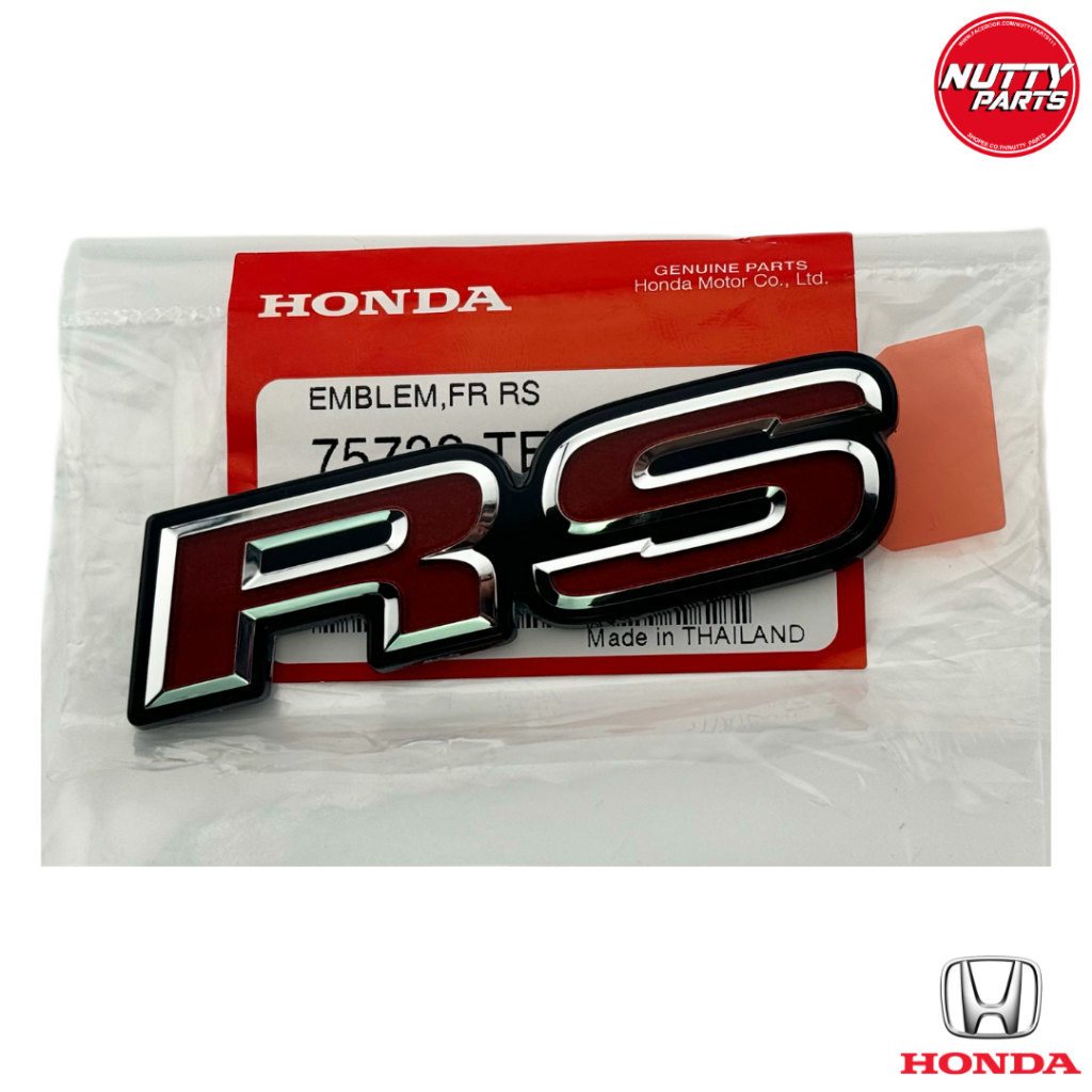 อะไหล่แท้ โลโก้กระจังหน้า RS HONDA CIVIC FC FK 2016-2020 | Shopee Thailand