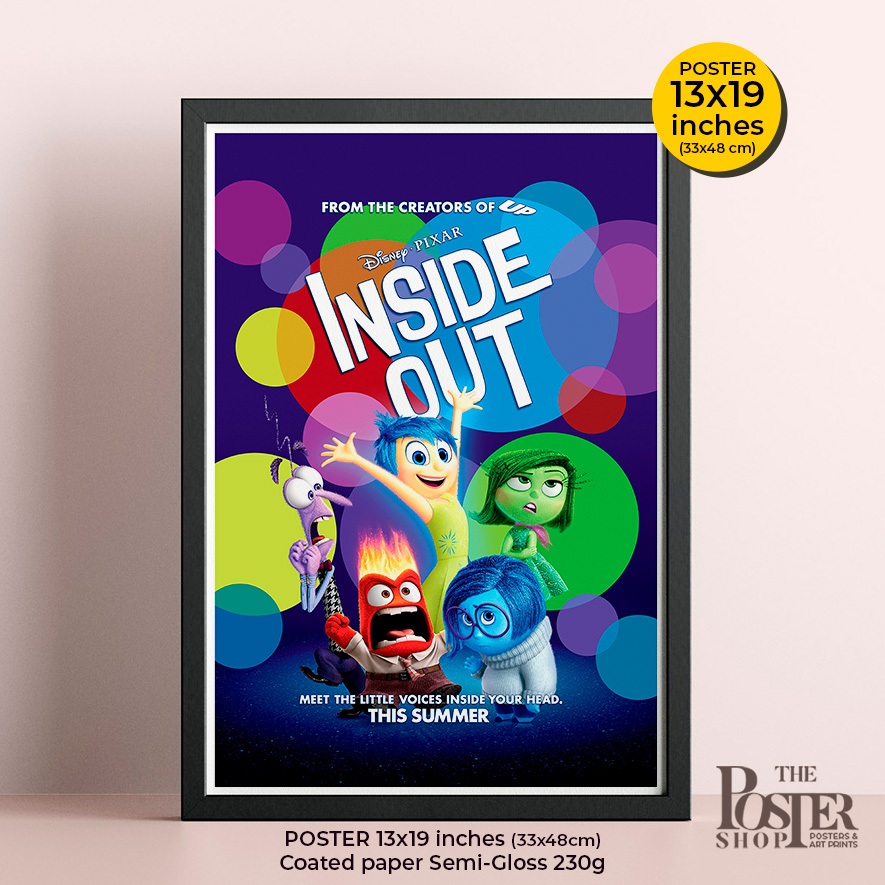 Inside Out 1 Posters 2015 โปสเตอร์ภาพยนตร์แอนิเมชั่น มหัศจรรย์อารมณ์ ...