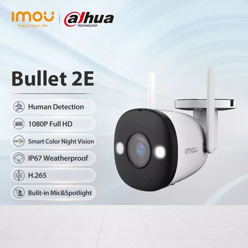 กล้องวงจรปิดDahua IMOU Bullet 2E / 3MP,5MP (IPC-F22FP) Full HD Color ...