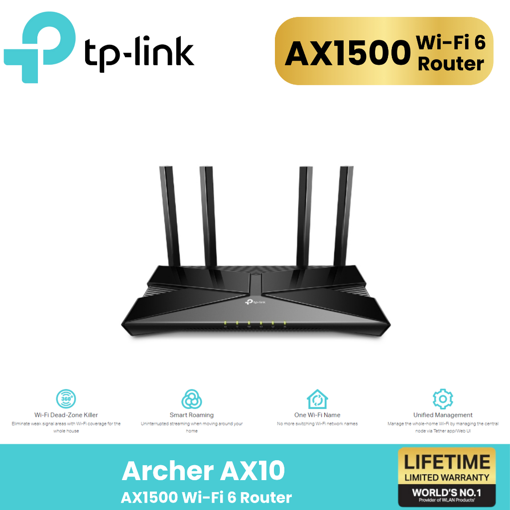 TP-Link Archer AX10 Wifi Router ที่สุดของ Wi-Fi 6 เราเตอร์ (ไม่รองรับ ...