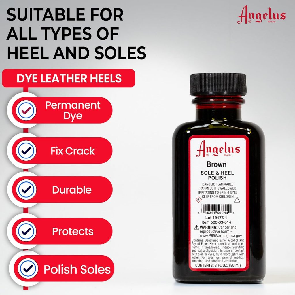 🥾Angelus Leather Sole & Heel Polish🥾น้ำยาขัดพื้นและส้นรองเท้า made in ...