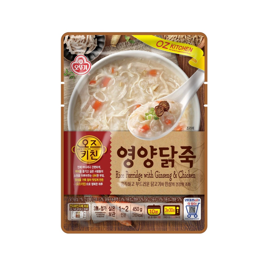[ของแท้] 영양닭죽 Ottogi Rice Porridge with Ginseng and Chicken (ข้าวต้มไก่ ...