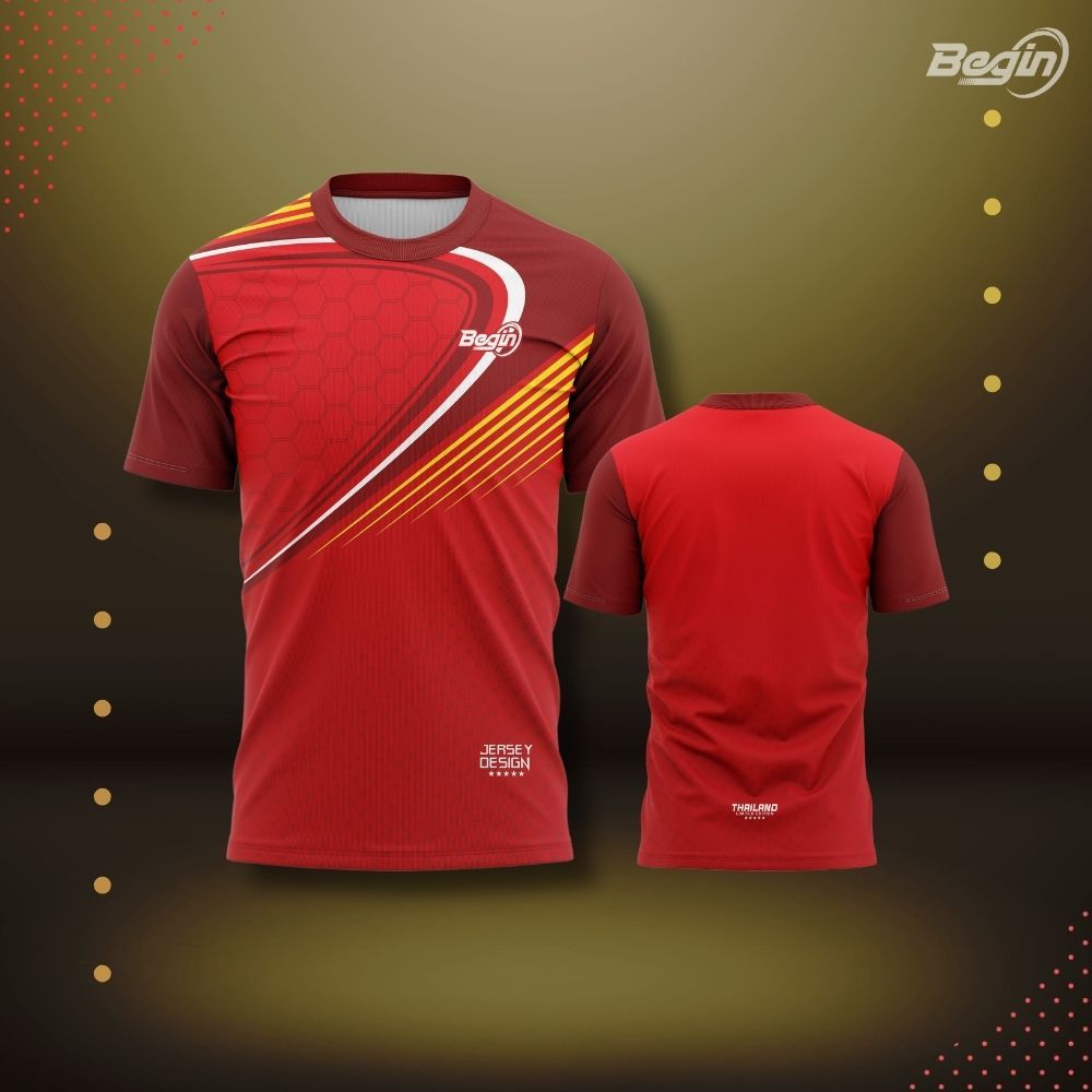 เสื้อกีฬา เสื้อบอล ราคาถูก ผ้านิ่มลื่นใส่สบาย ระบายอากาศ (BGN-011 - BGN-020) | Shopee Thailand