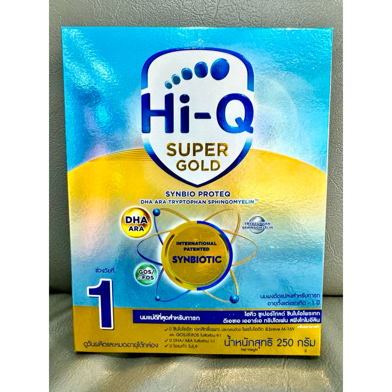 Hi q supergold synbio proteq สูตร 1 ขนาด 250 กรัม exp.20/9/25 | Shopee Thailand