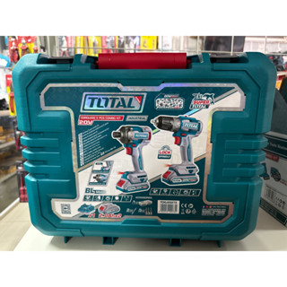 TOTAL ชุดคอมโบ ไขควงกระแทกไร้สาย สว่านไขควงไร้สาย 20V รุ่น TCKLI20272 ...
