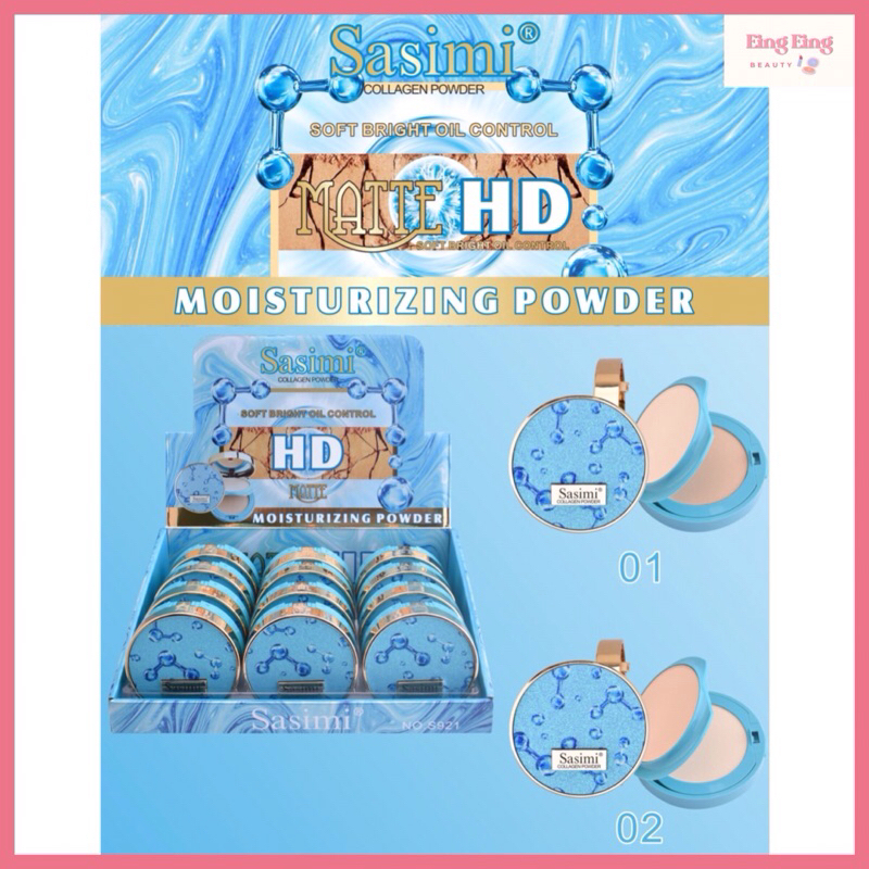 (S921) Sasimi Collagen Powder เเป้งพัฟ เเป้งผสมรองพื้น เเป้ง2ชั้น คุม ...