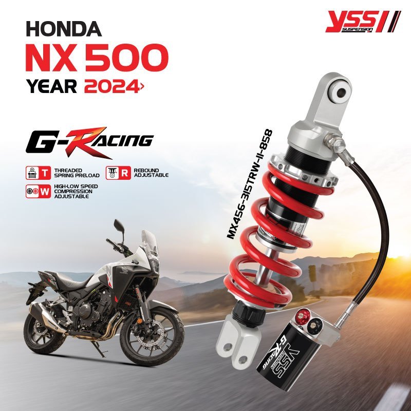 โช้ค YSS แท้ HONDA NX500 ปี 2024 โช๊ค รุ่น G-RACING / G-TOP / TOPLINE ...