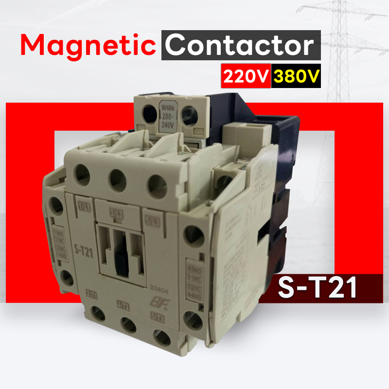 แมกเนติก คอนแทคเตอร์ ST-21 Coil 220V/380V Magnetic Contactor S-T21 | Shopee Thailand