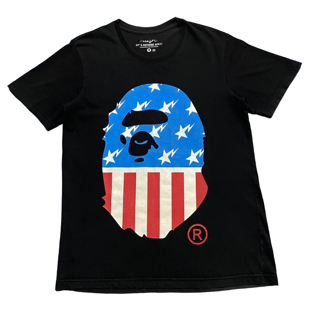 เสื้อยืด Bape A Bathing Ape American Flag Size M | Shopee Thailand