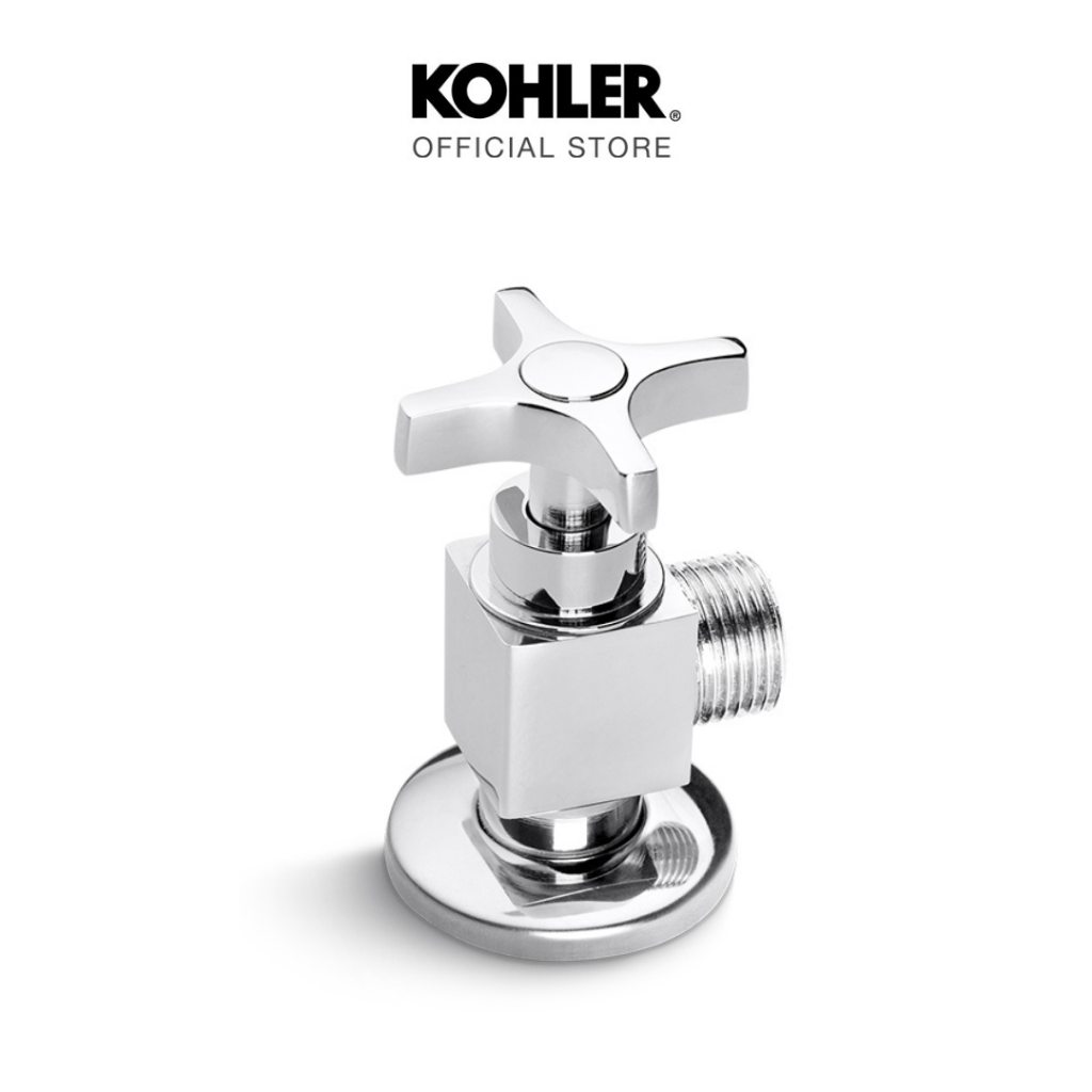 KOHLER Stop valve with cross handle วาล์วเปิด-ปิดน้ำ สีโครเมี่ยม K ...