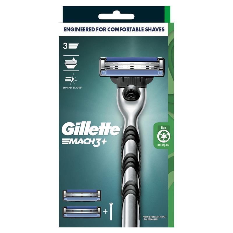 Gillette Mach 3+ Razor 2 Up | Shopee Thailand