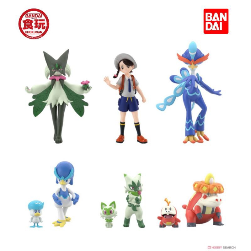 Bandai Pokemon Scale World Paldea Figure โปเกมอน Sprigatito Kuwassu ...
