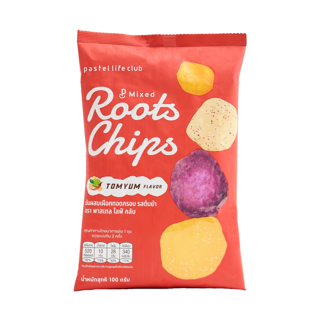 PASTEL LIFE CLUB MIXED ROOTS CHIPS - TOM YUM FLAVOR | Shopee Thailand
