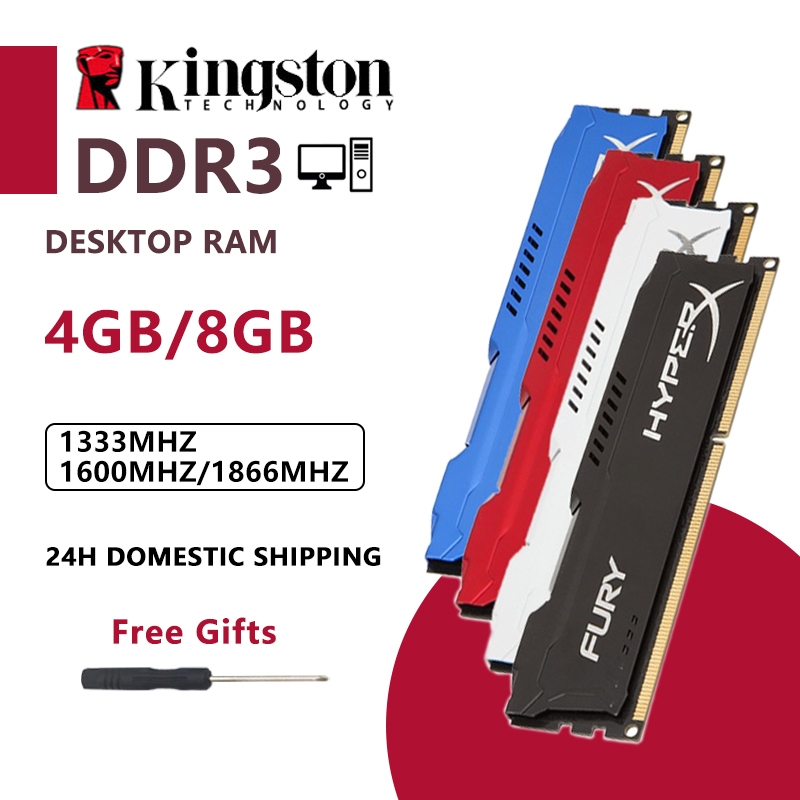 Kingston Hyperx 4GB/8GB Desktop RAM DDR3 1333MHZ/1600/1866MHZ DIMM Memory for PC | Shopee Thailand