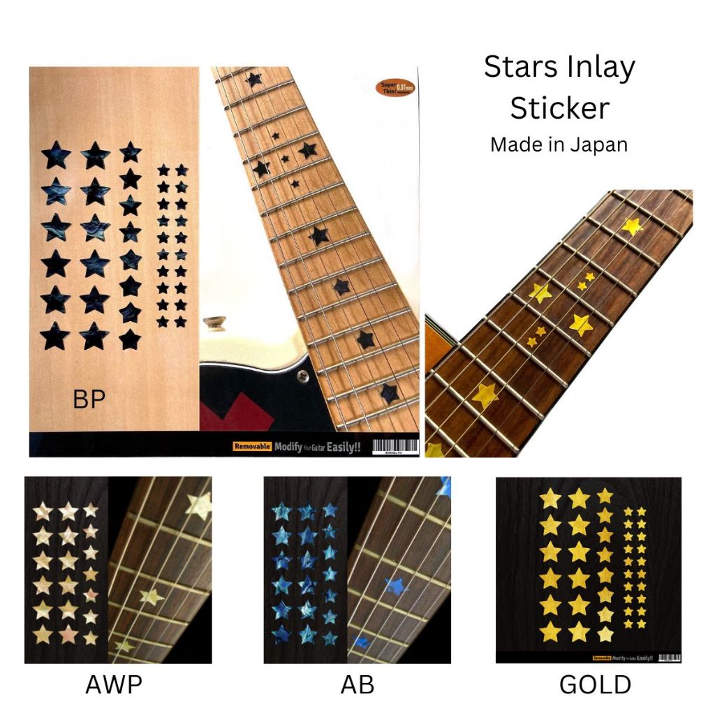 Stars Inlay Sticker for Guitar & Bass | Shopee Thailand