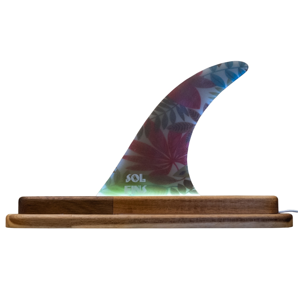 ชั่นวางฟินตั้งโต๊ะพร้อมไฟประดับ Surfboard Fin Display Light Lamp LED ...