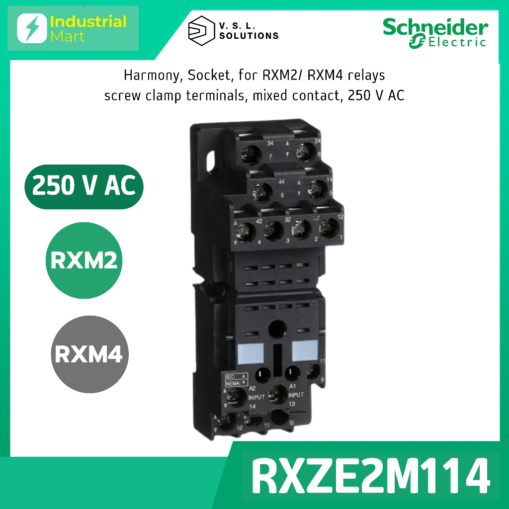 Schneider RXZE2M114 ขาเสียบสำหรับรุ่น 4คอนแทคสำหรับรุ่น RXM | Shopee Thailand