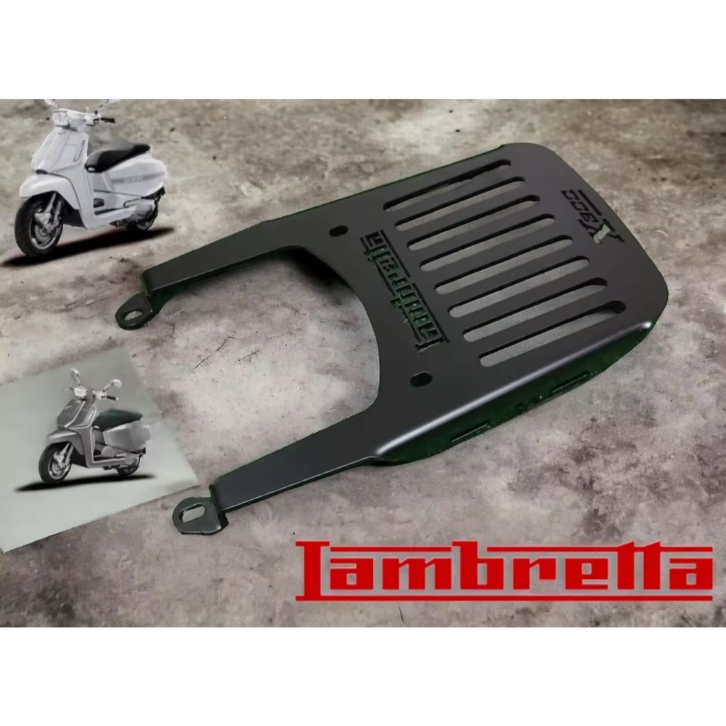 Rack หนาสีดำ powder coat Lambretta X300 งานสวยราคาเบาหวิววว💫 BW 💫 ...