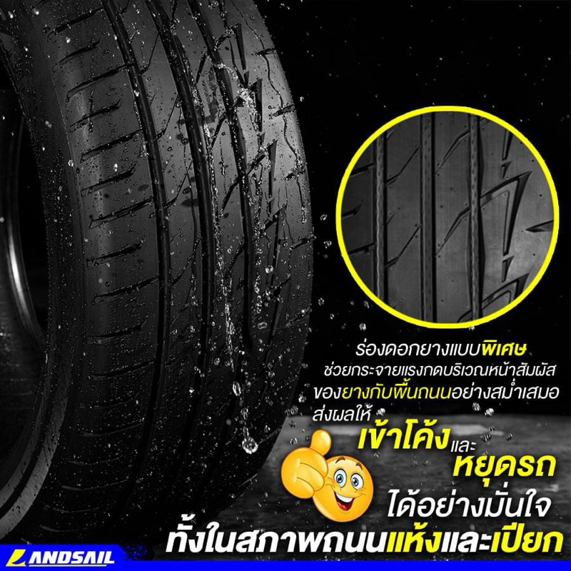 ( 4 เส้น ) / ปี2024 Landsail Rs009 205 50 15 🇹🇭ยางไทย🇹🇭 | Shopee Thailand