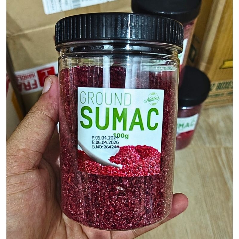 ซูมัคป่น นำเข้าจากตุรกี | Fresh Ground Sumac from Türkiye | Shopee Thailand