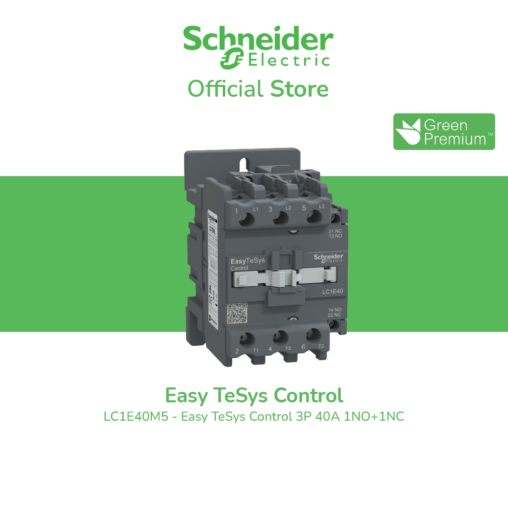 Schneider Electric Contactor,รุ่น EasyPact TVS,3P(3NO),AC-3,