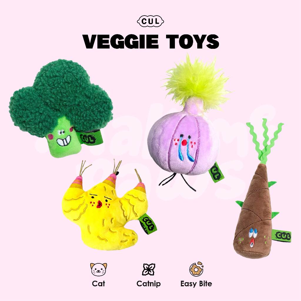 VIGGIE TOYS ของเล่นแมวรูปผัก มีแคทนิป | Shopee Thailand