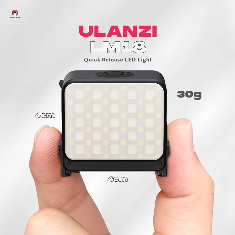 Ulanzi LM18 Mini LED Light ไฟกันน้ำ สำหรับกล้อง DJI Osmo Action 4 & 3 ...