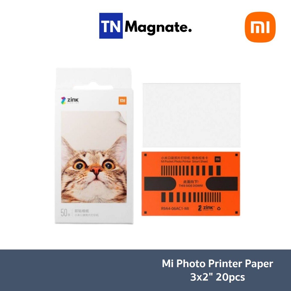 [กระดาษปริ้น] Mi Photo Printer Paper 3x2" 20pcs | Shopee Thailand