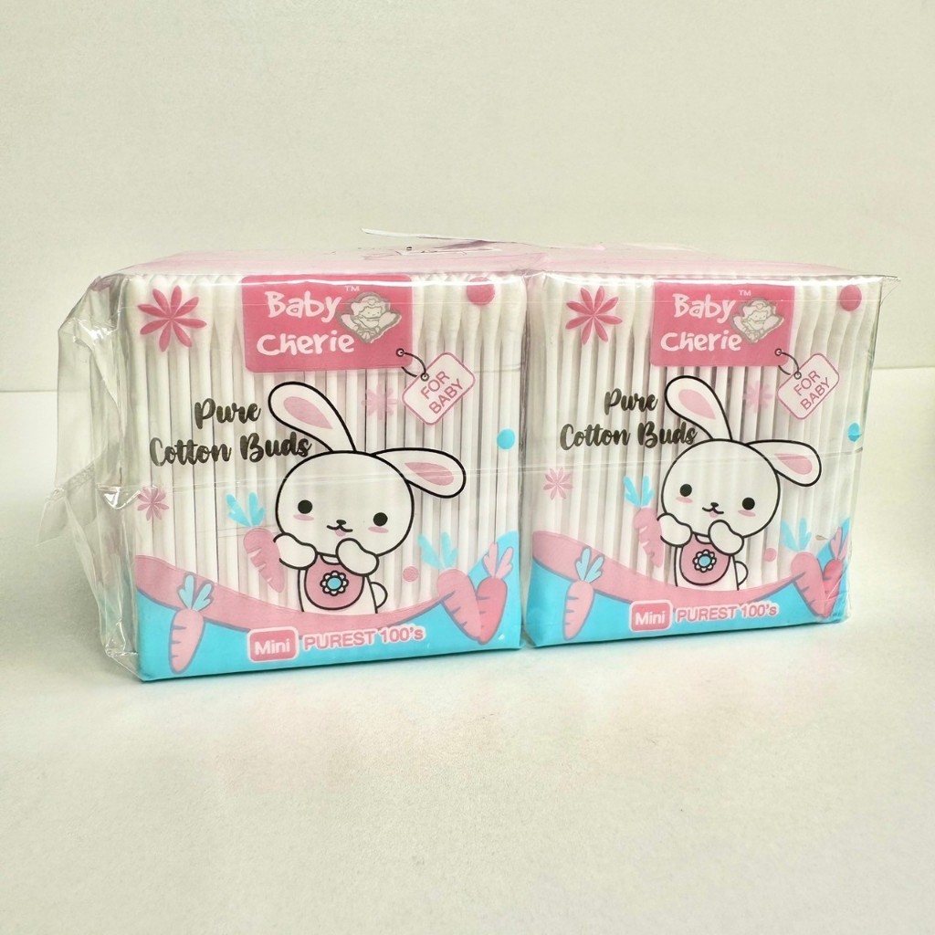 BaBy Cherie สำลีก้านเบบี้เชอร์รี่ บรรจุ 100 ก้าน (แพ็ค 12 ห่อ) | Shopee ...