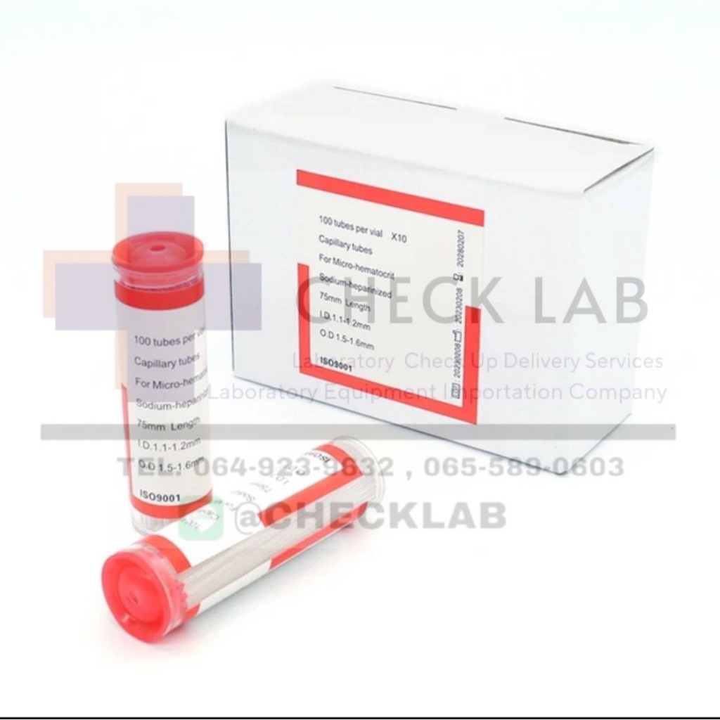 Capillary Tube หลอดเก็บเลือด Red (100ชิ้น/หลอด) | Shopee Thailand