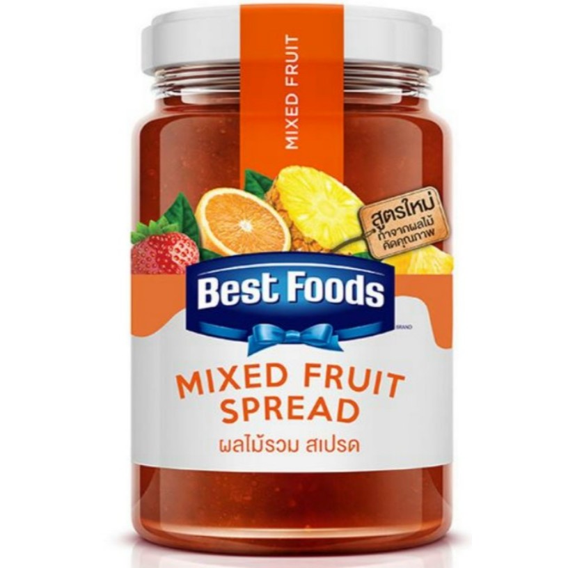 Best Foods Mixed Fruit Jam 340g. เบสท์ฟู้ดส์แยมผลไม้รวม 340กรัม | Shopee Thailand