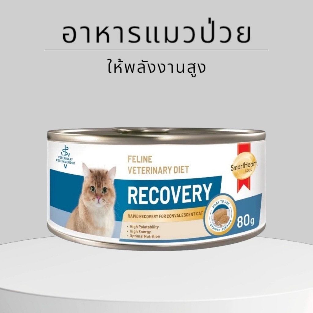 SmartHeart Gold Recovery Cat Food สมาร์ทฮาร์ท อาหารแมวป่วย พักฟื้น 80g ...