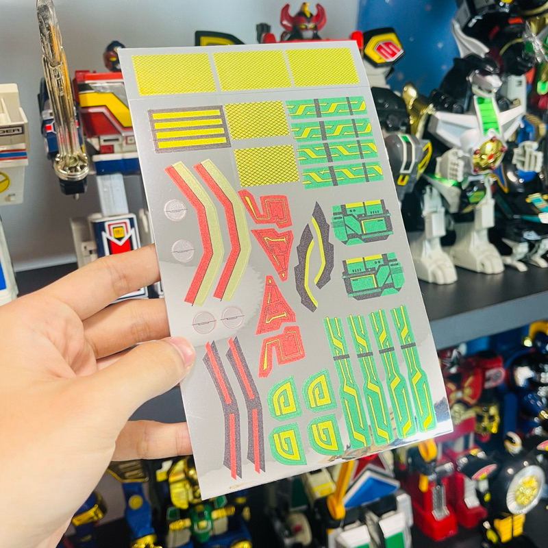Sticker สำหรับหุ่นยนต์ DX Super Sentai | สติ๊กเกอร์หุ่นยนต์ขบวนการเซนไต ...