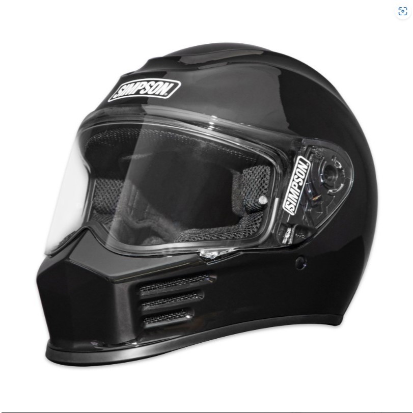 หมวกกันน็อค SIMPSON MOTORCYCLE SPEED BANDIT HELMET - BLACK | Shopee ...